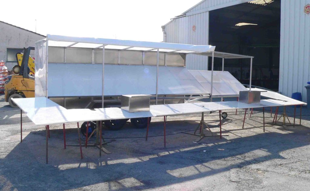 Remorque de marché pour primeur - Remorque magasin - Mulot Agro