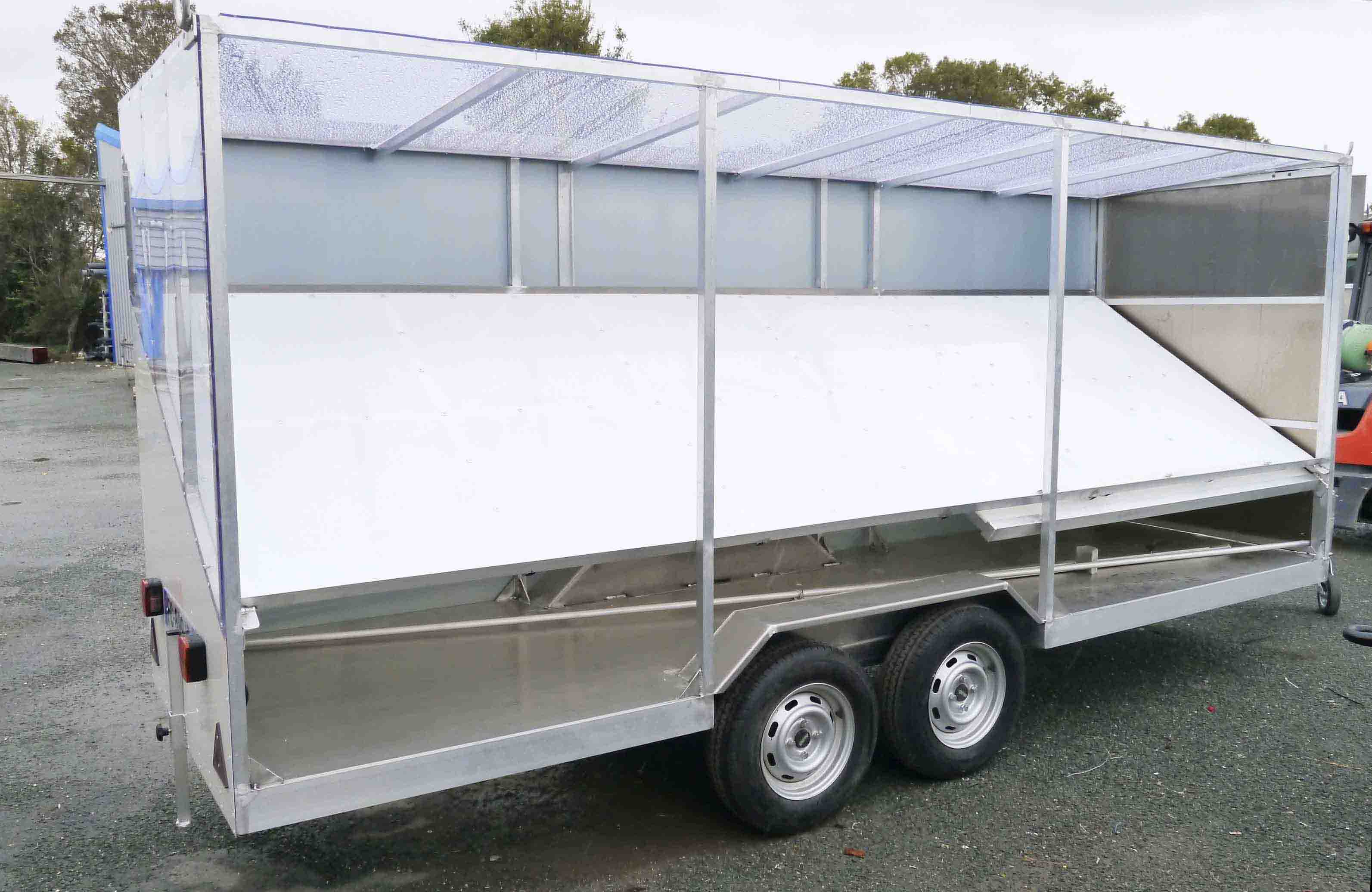 Remorque de marché pour primeur - Remorque magasin - Mulot Agro