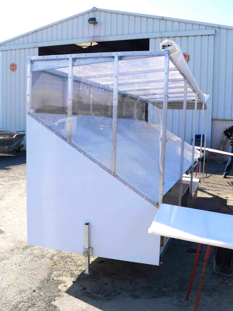 Remorque de marché pour primeur - Remorque magasin - Mulot Agro